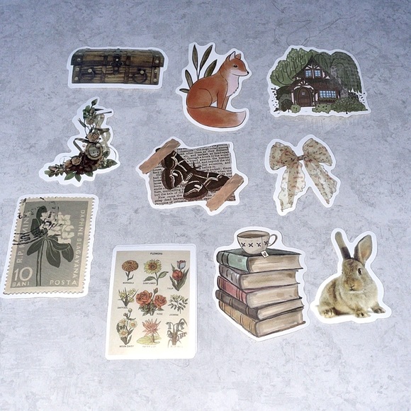 Design | 1pc Cottagecore Sticker Pack Stickers Travel Vintage Soft ...